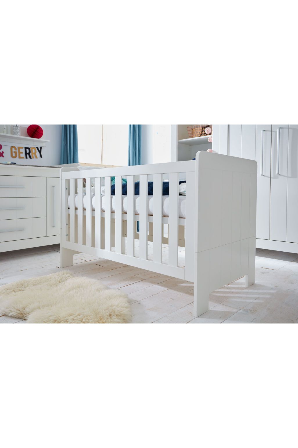 Pinio Κρεβάτι Calmo 70 x 140 - λευκό - κούνιες που γίνονται μονά κρεβάτια