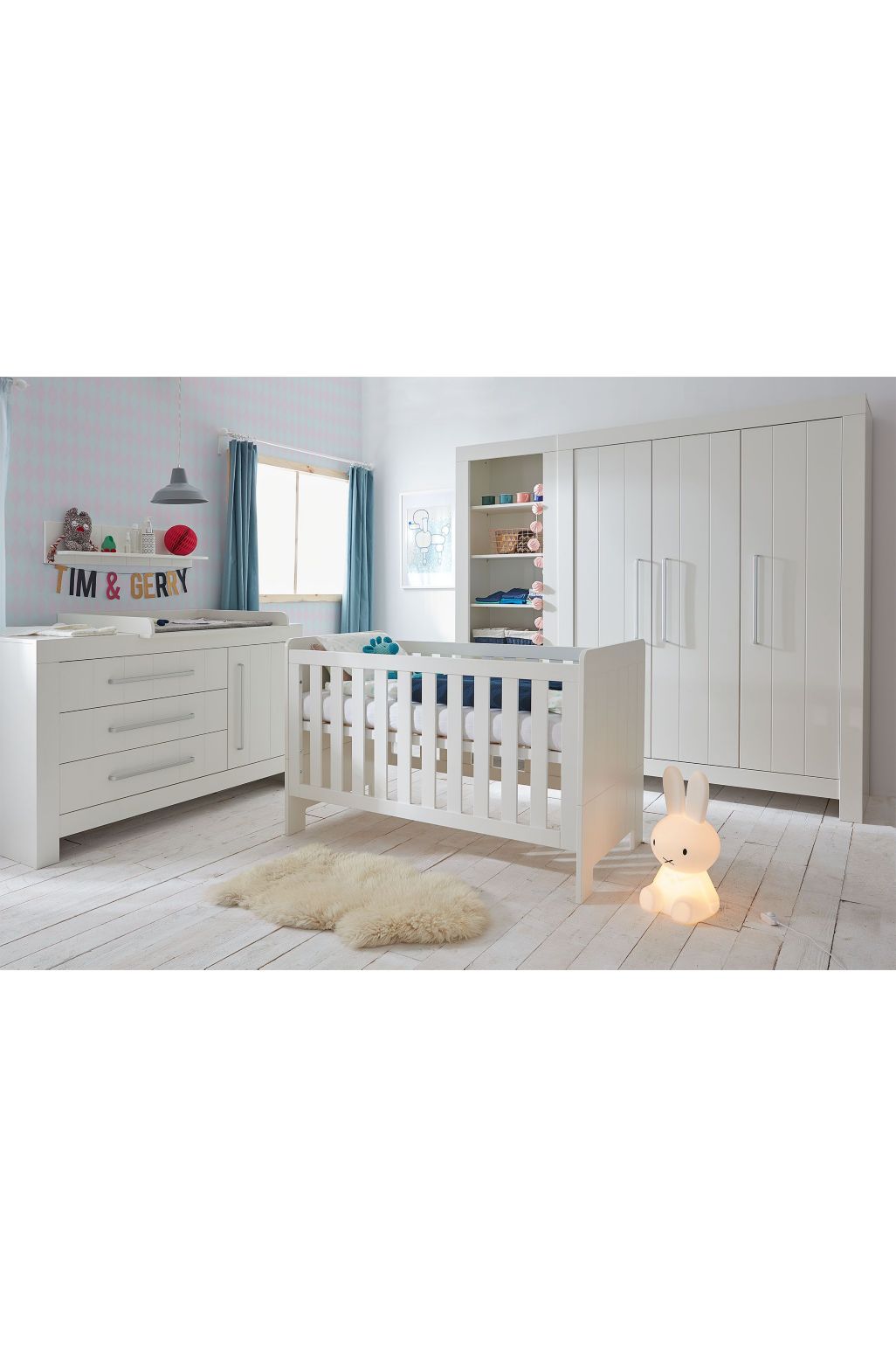 Pinio Κρεβάτι Calmo 70 x 140 - λευκό - κούνιες που γίνονται μονά κρεβάτια