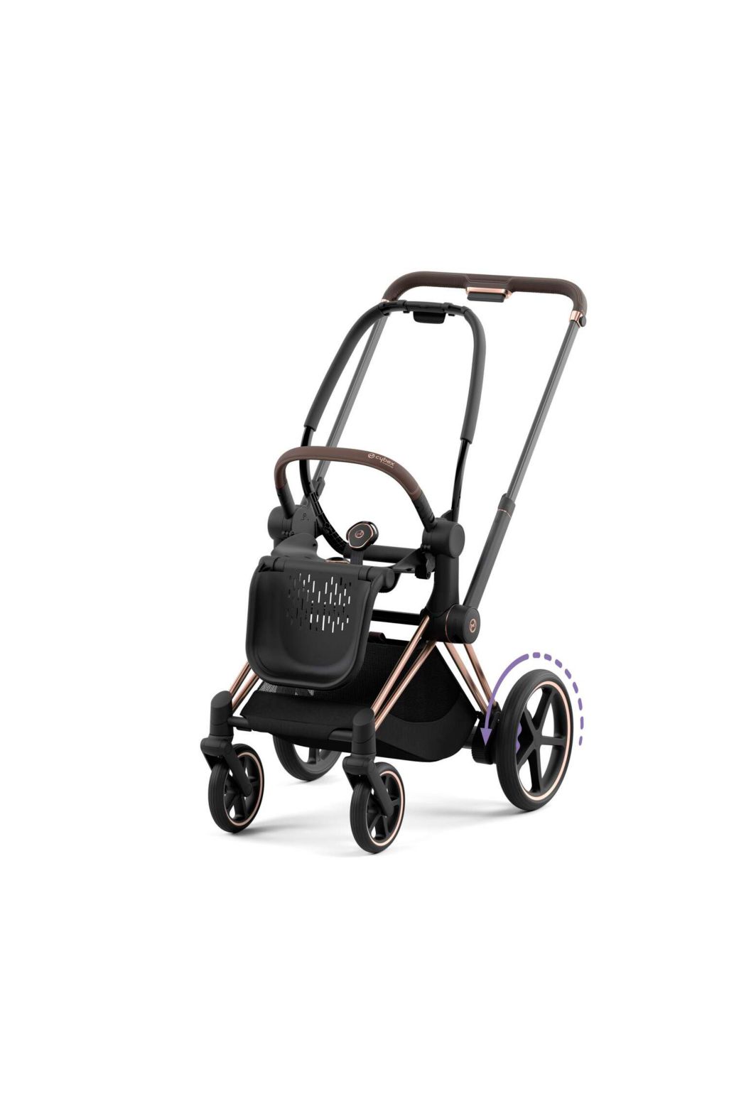 Cybex e-Priam Stroller Frame - Rosegold - travel systems