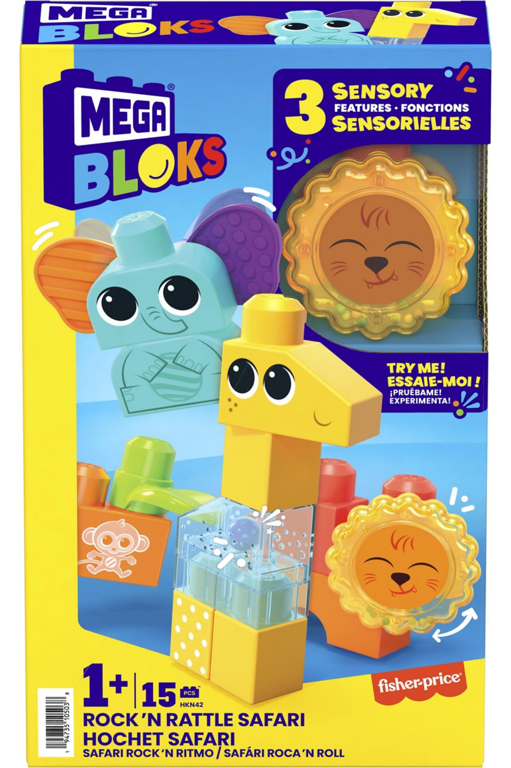 MEGA BLOKS Sensory Line Σαφάρι - τουβλάκια