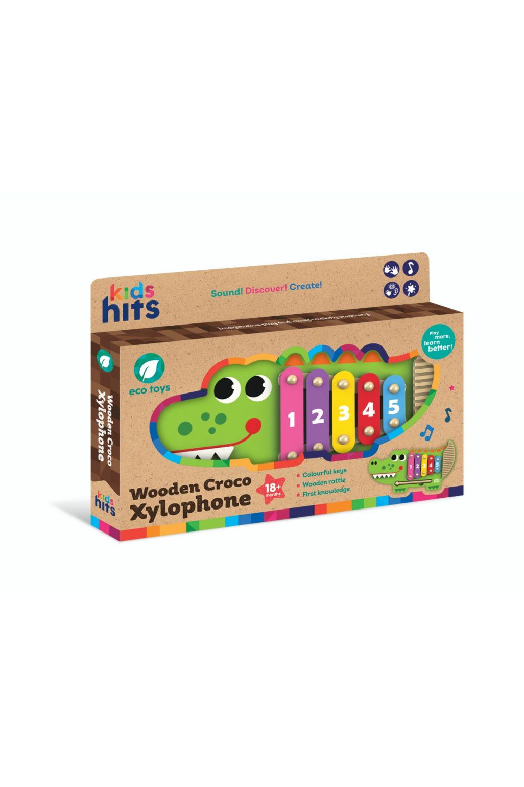 Kids Hits Ξύλινος Κροκόδειλος Ξυλόφωνο - μουσική