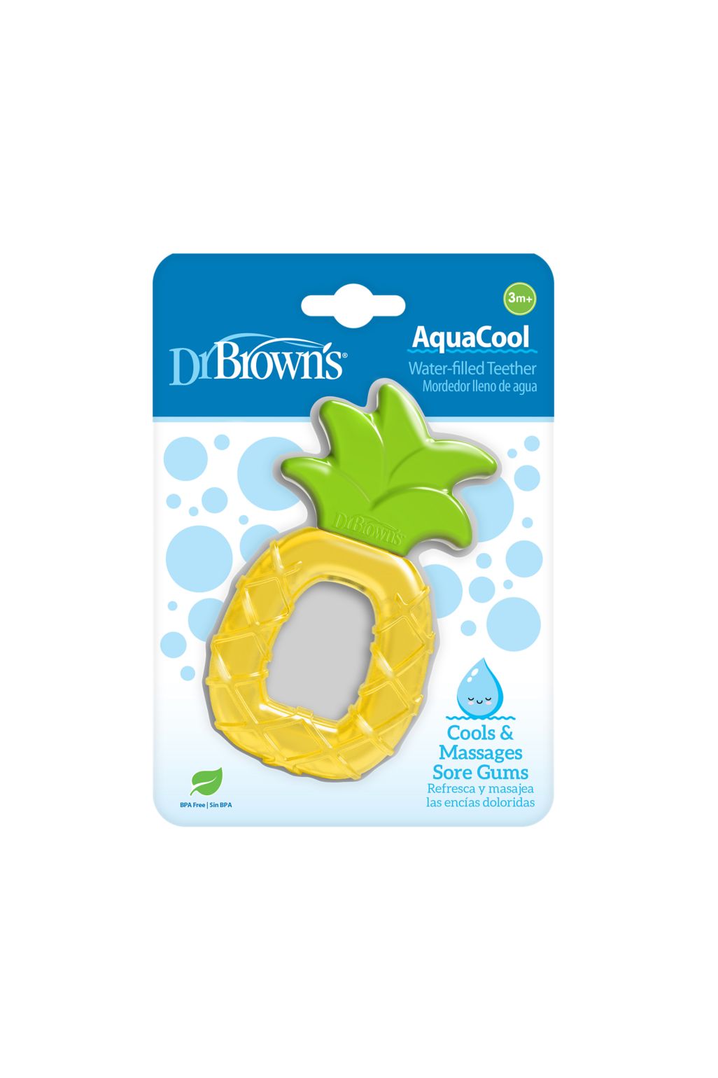 Dr. Brown’s™ AquaCool Water-Filled Baby Teether - pineapple - teething
