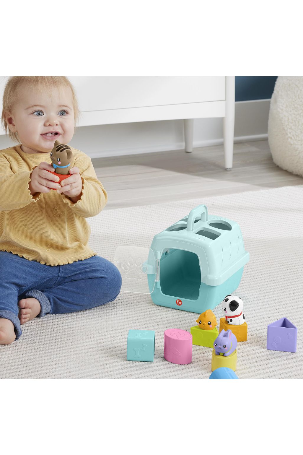Fisher-Price® Βαλιτσάκι Μεταφοράς Με Ζωάκια Και Σχήματα, Παιχνίδι ...