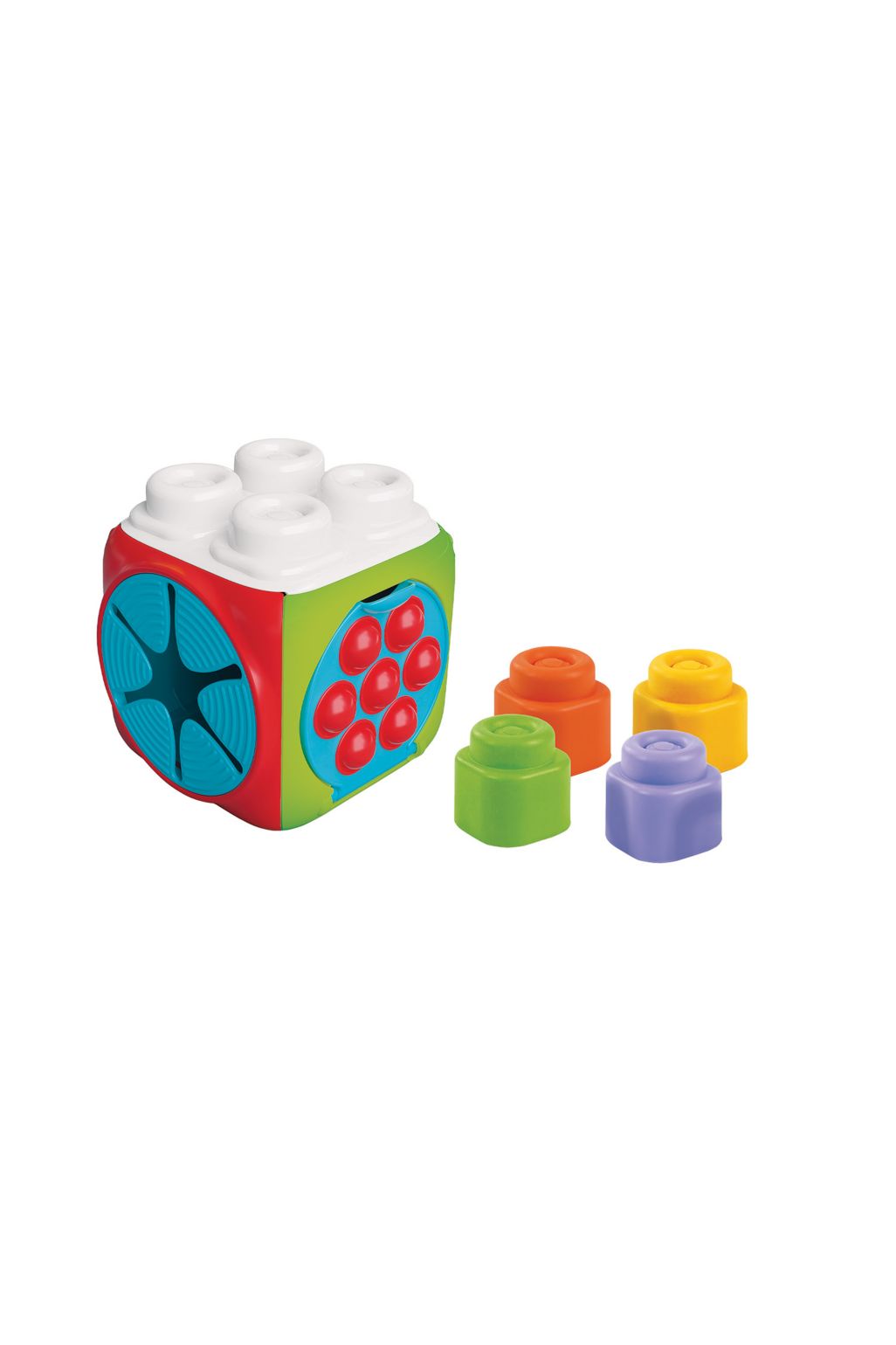Baby Clementoni Soft Clemmy Sensory Activity Cube Soft Premium Blocks ...