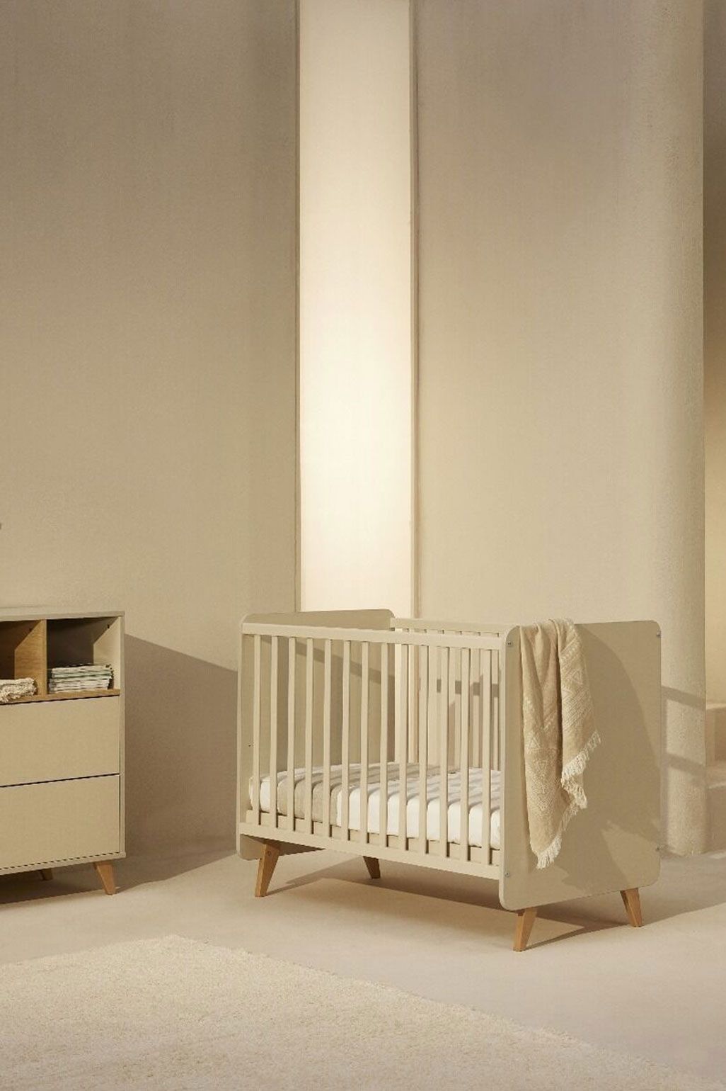 Quax Loft Κρεβάτι 140x70 - clay - κούνιες που γίνονται μονά κρεβάτια