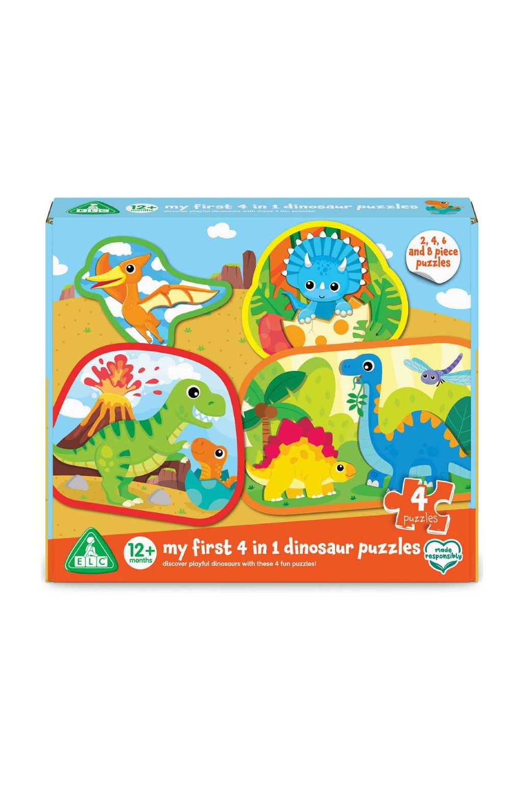 ELC My First 4 in 1 Dinosaur Puzzles - puzzles