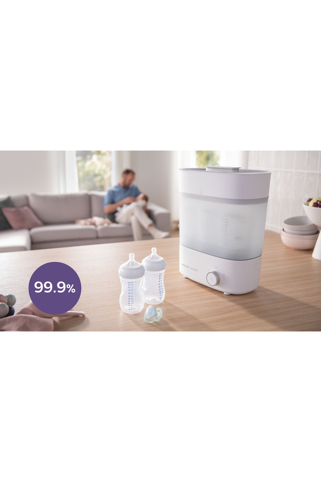 Philips Avent Αποστειρωτής και Στεγνωτήρας Μπιμπερό - αποστείρωση