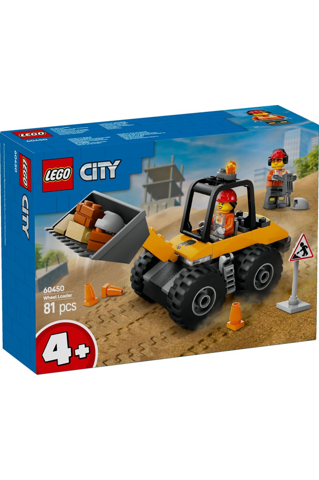 LEGO® City Κίτρινος Φορτωτής Έργων Κατασκευής - τουβλάκια