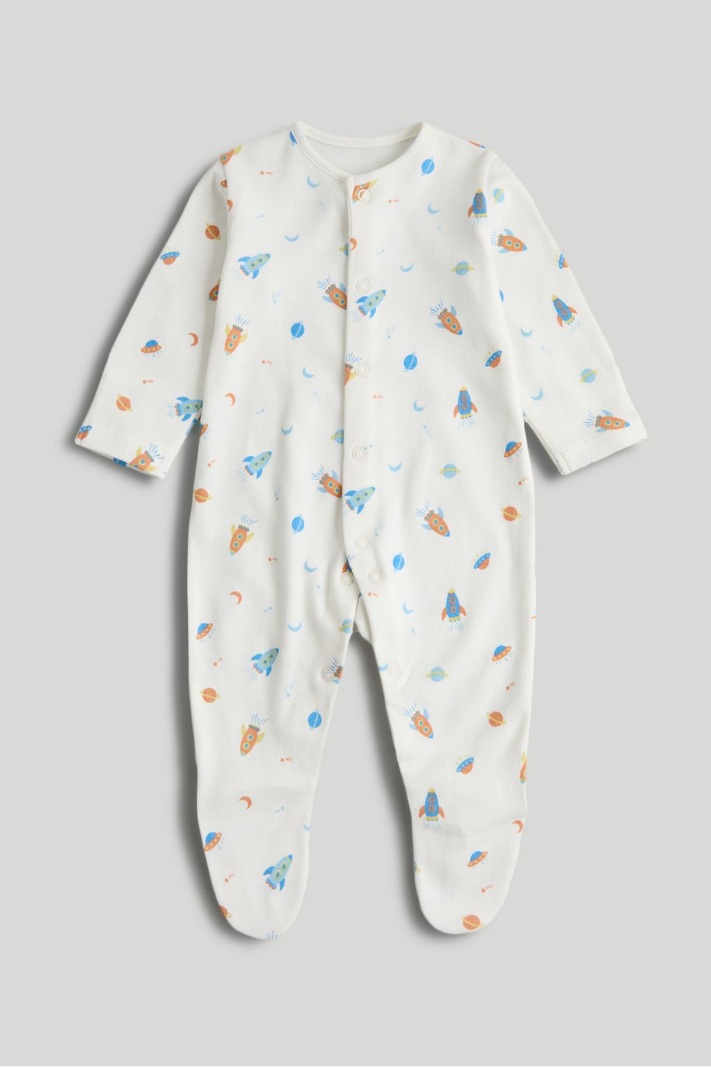 3 pack space sleepsuits - packed sleepsuits