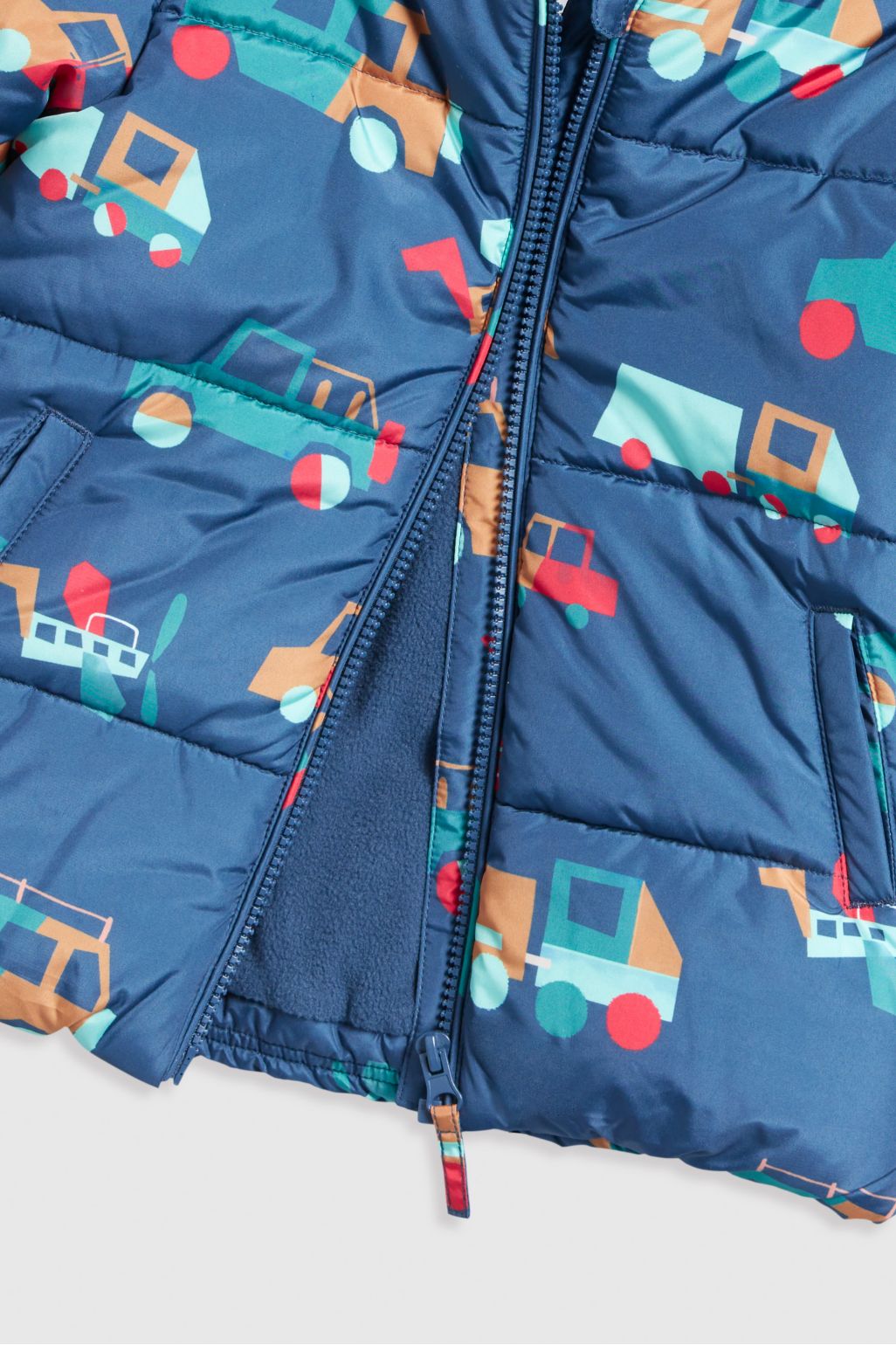 Blue Transport Padded Jacket - jackets