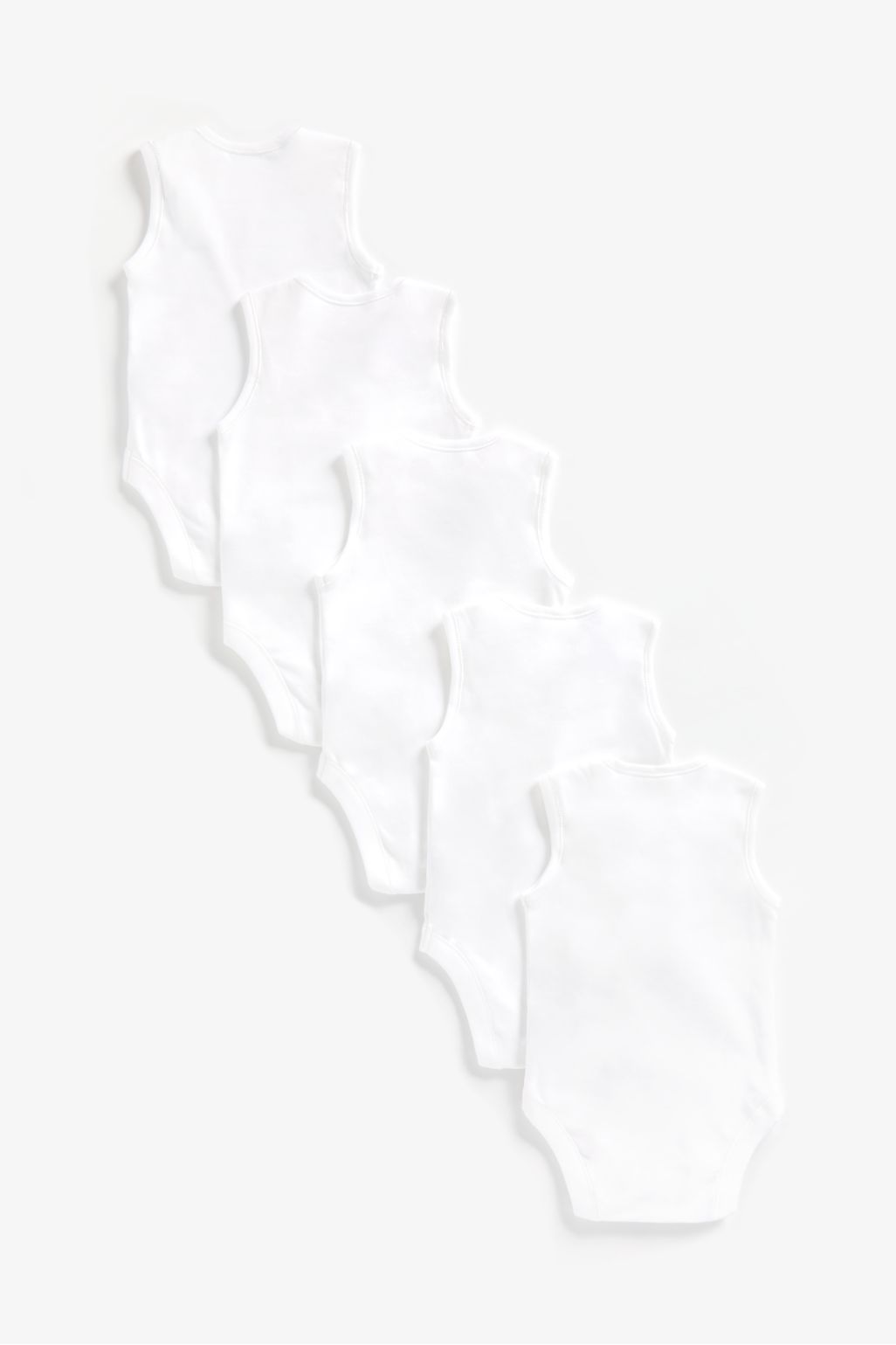 white bodysuits - 5 pack - packed bodysuits