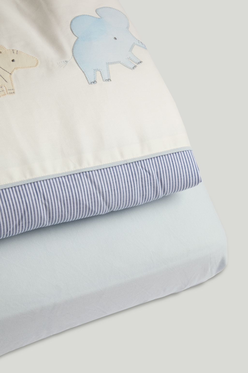 Mothercare Σετ 3 τμχ. για κούνια-κρεβάτι - εκρού - κούνια & μονό κρεβάτι