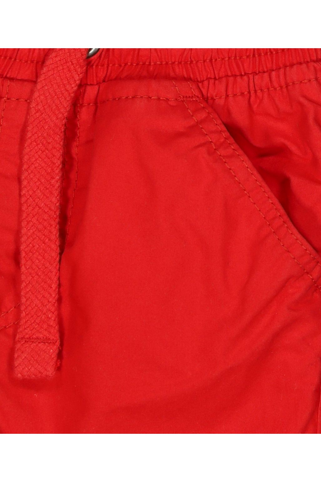red poplin shorts - shorts